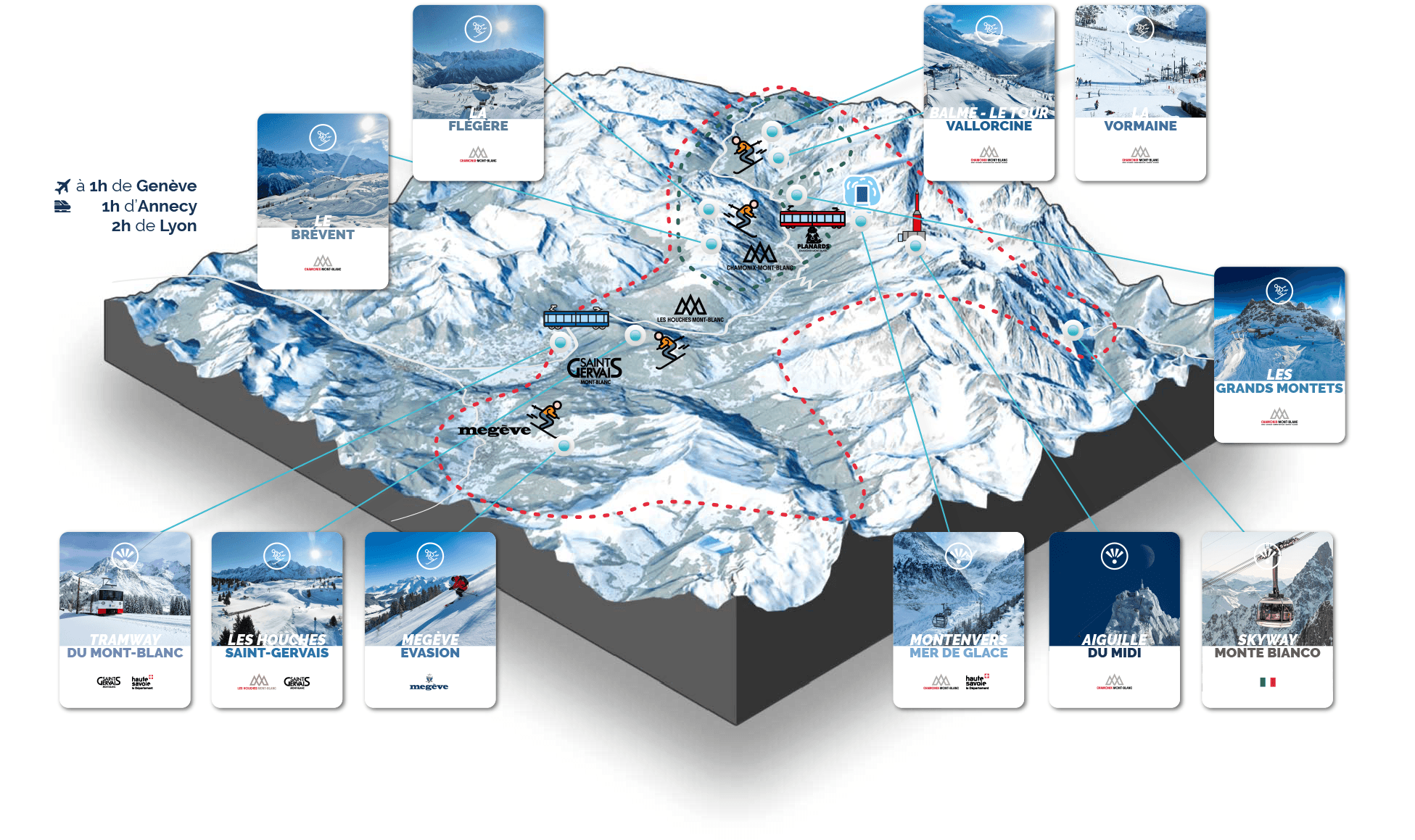 Ski map – Megeve hiver